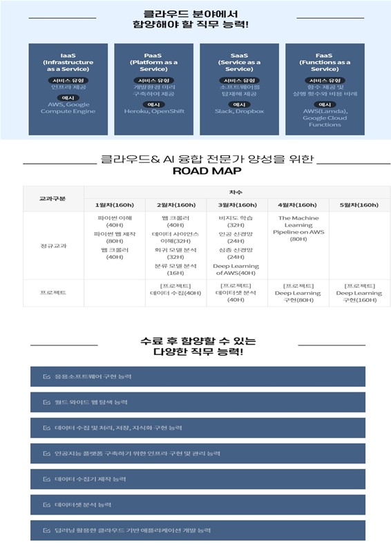 K 디지털훈련과정 퍼블릭 클라우드 서비스를 활용한 파이썬 기반 Ai Ml 인재 양성 과정 요즘것들