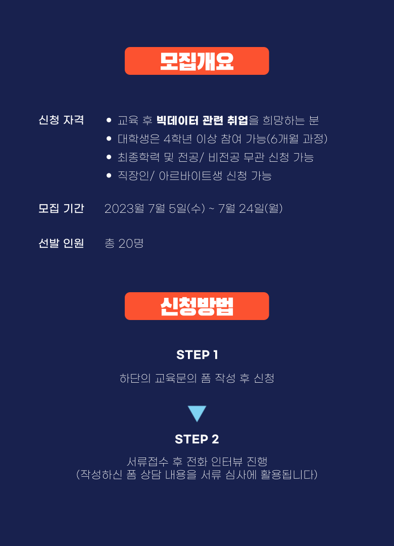 국비전액무료 빅데이터 머신러닝 채용연계 교육과정 요즘것들